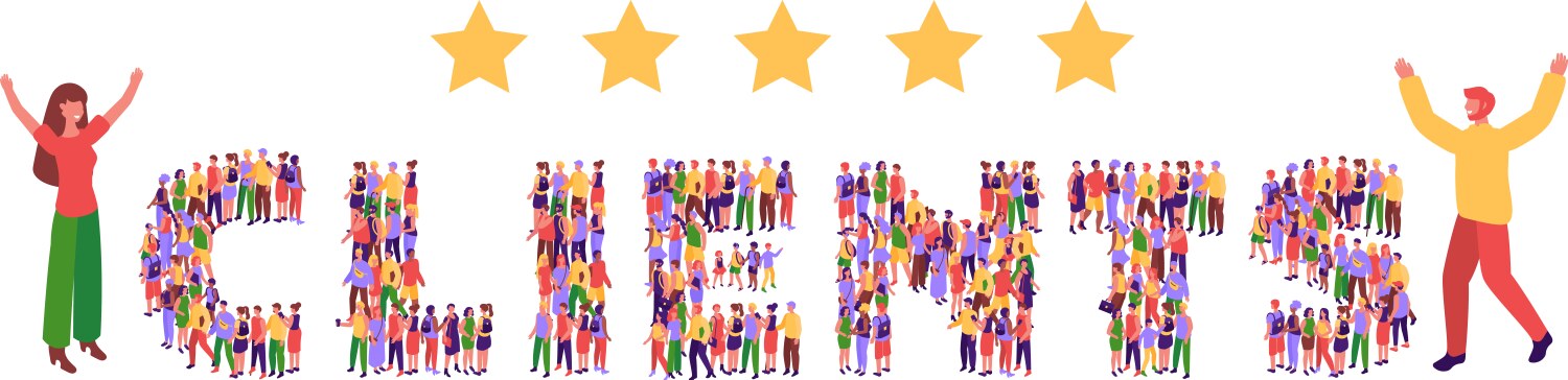 Customer satisfaction word concepts banner Vector Image