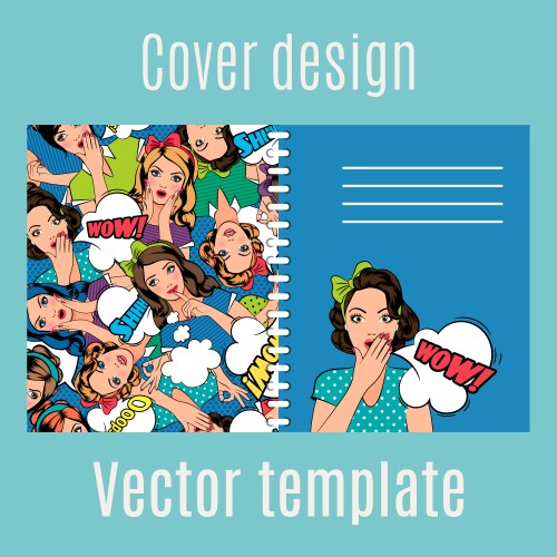 Comic book cover page city superhero empty comics Vector Image
