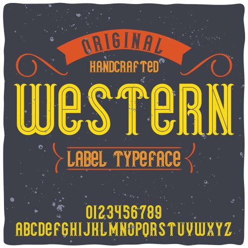 Good handcrafted font for any label design Vector Image