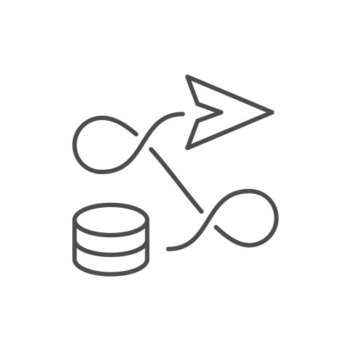 Sending money line outline icon Royalty Free Vector Image