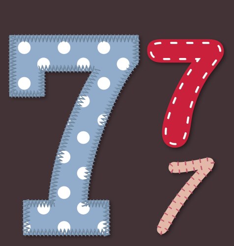 Number 7 Vector Images (over 19,000)