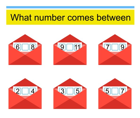 Math worksheets for kids Royalty Free Vector Image