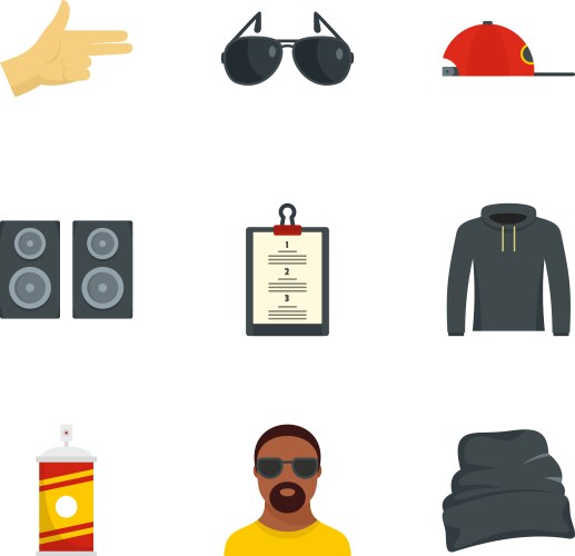 Rap bricks wall icon outline style Royalty Free Vector Image