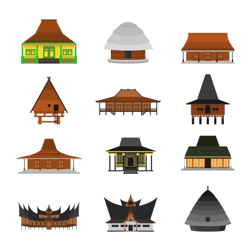 Rumah Gadang Vector Images (16)
