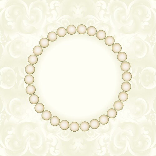Pearl border Royalty Free Vector Image - VectorStock