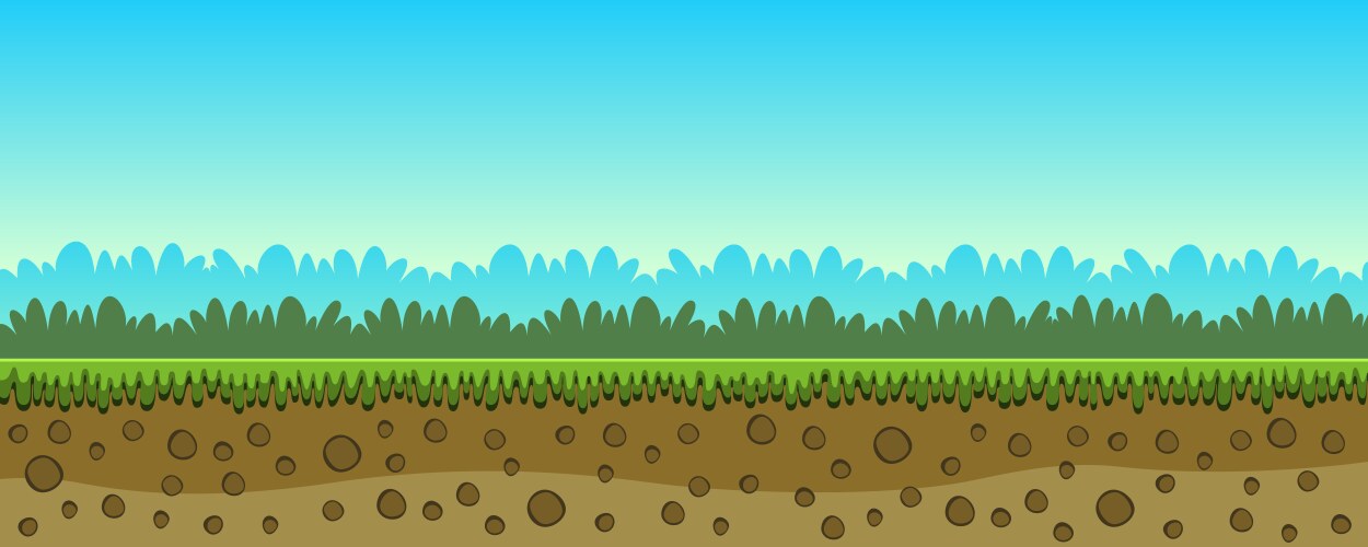Cartoon game background Royalty Free Vector Image