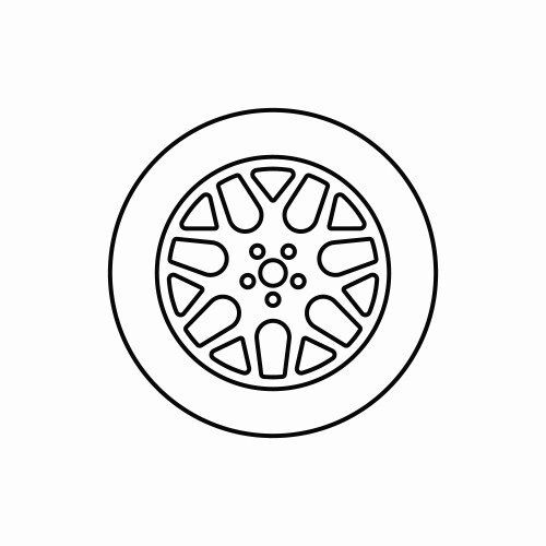 Alloy Wheel Silhouette Vector Images (over 1,000)