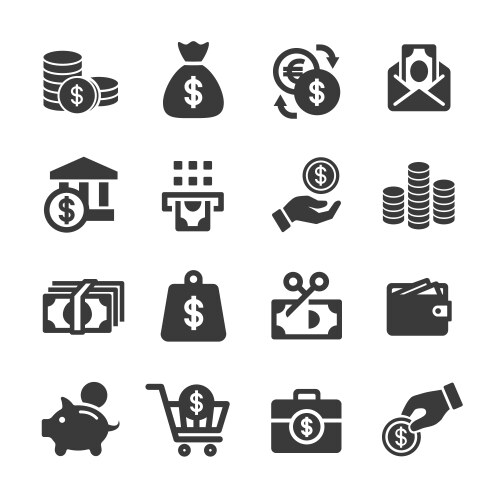 Contact and communication icon set Royalty Free Vector Image