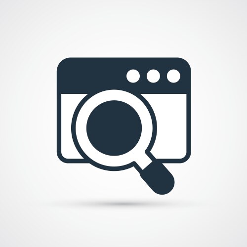 Square search icon Royalty Free Vector Image - VectorStock