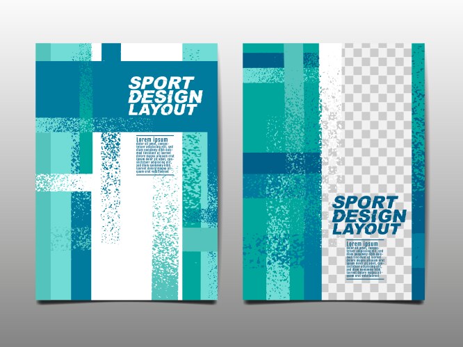 Sport design layout template Royalty Free Vector Image