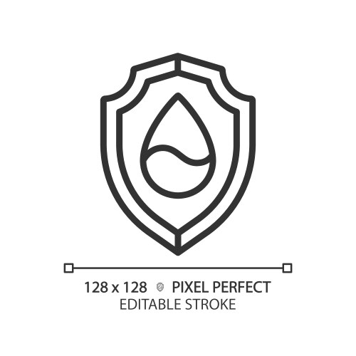 Groundwater level linear icon Royalty Free Vector Image