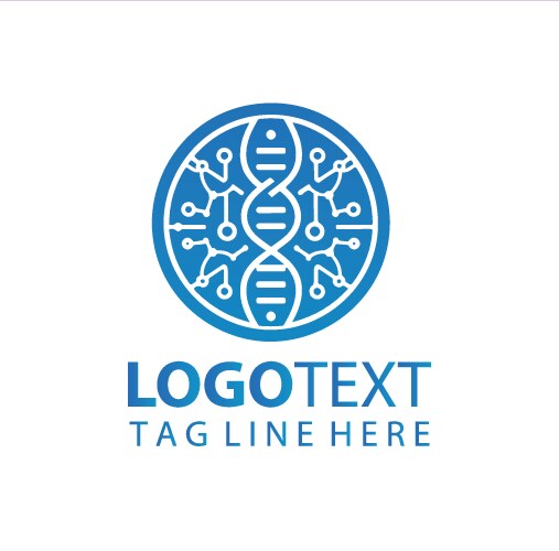 Biotech logo Royalty Free Vector Image - VectorStock