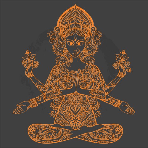 Navratri Maa Vector Images (over 1,700)