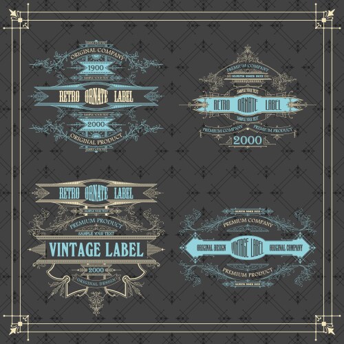 Arabic calligraphy of 4 qul sharif surah in quran Vector Image