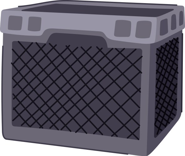 Vegetable plastic crate cartoon Royalty Free Vector Image