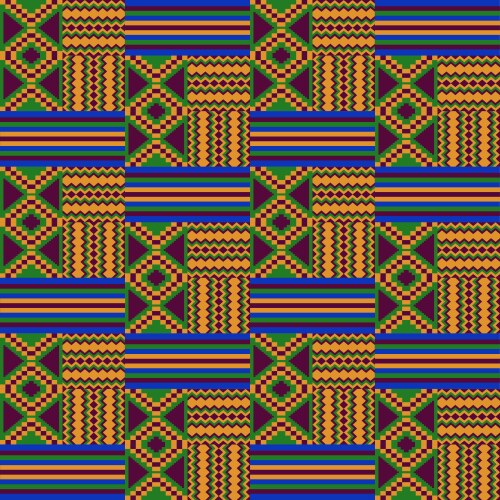 Ethnic seamless pattern african kente cloth Vector Image