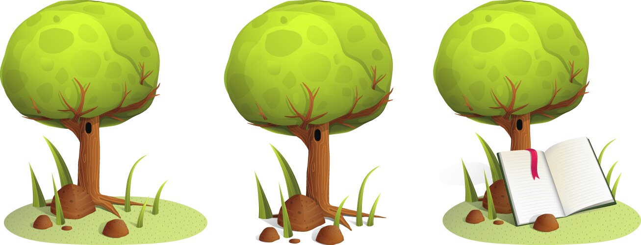 Colorful tree for kids design isolated clipart Vector Image