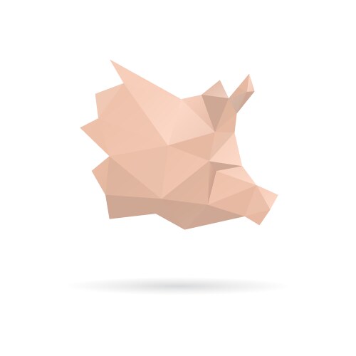 Pig abstract isolated Royalty Free Vector Image