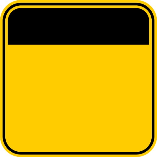 Sticker notice safety sign Royalty Free Vector Image