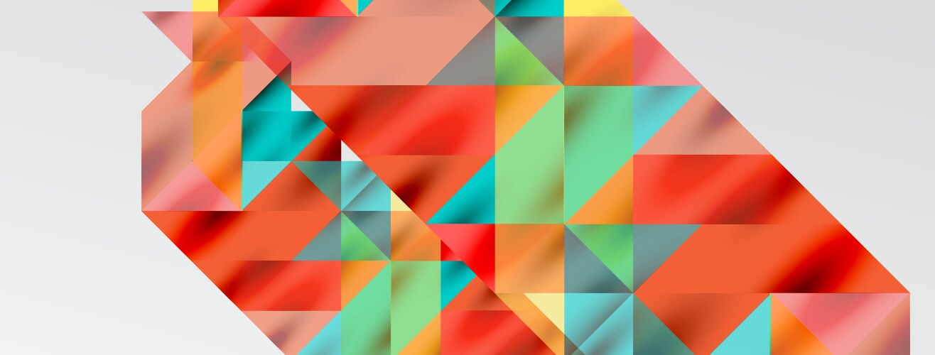 Tech minimal overlapping triangle shapes elements Vector Image