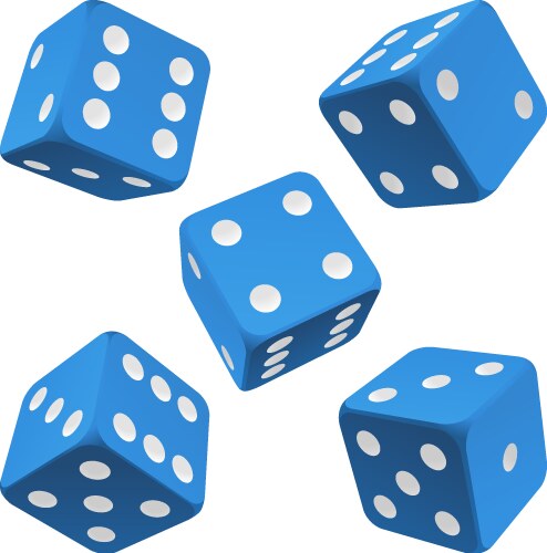 Blue Dice Vector Images (over 2,400)