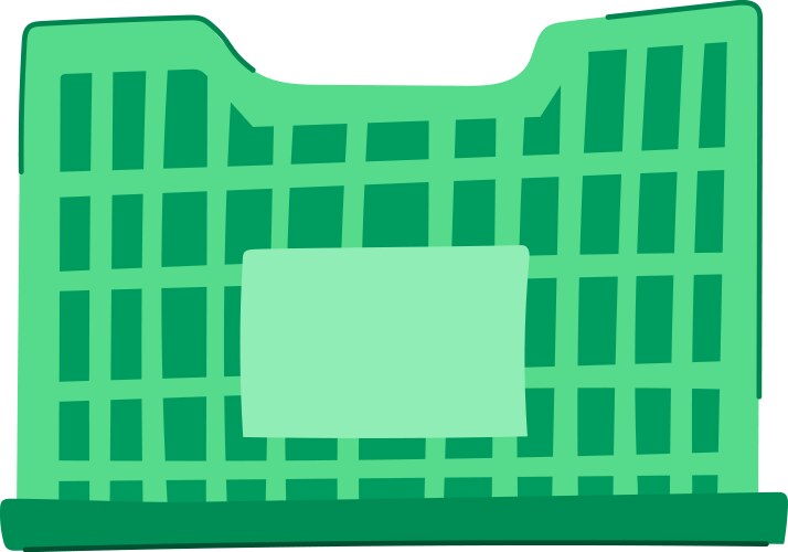 Plastic crate set cartoon Royalty Free Vector Image