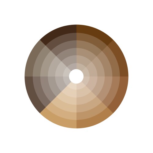 Green circular palette gradient color Royalty Free Vector