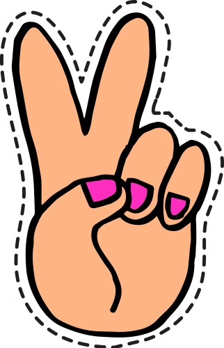 Emoticon Two Fingers Vector Images (over 2,800)