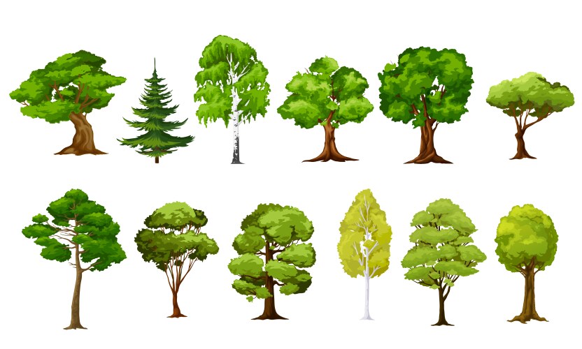 Cartoon Trees Vector Images (over 370,000)
