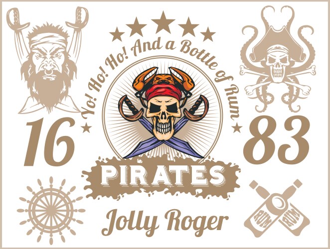 Jolly Roger Vector Images (over 7,300)