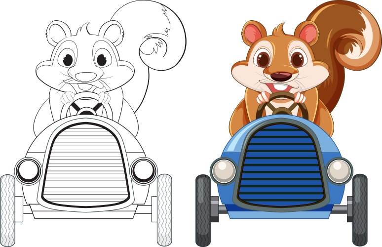 Blue car Royalty Free Vector Image - VectorStock