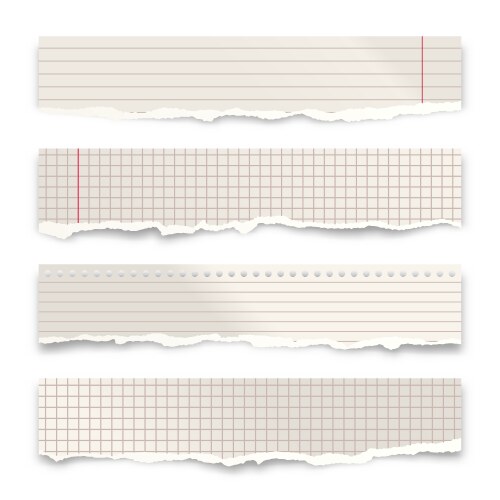 Notebook Paper Ripped Vector Images (over 2,900)