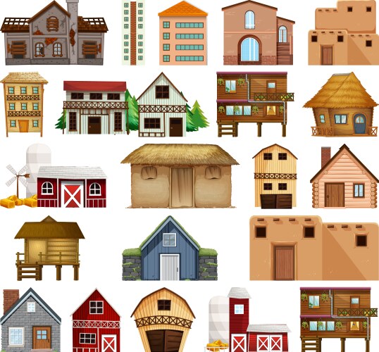 An isolated simple house Royalty Free Vector Image
