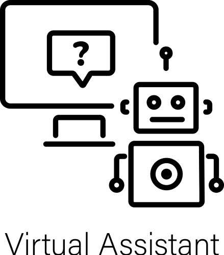 Virtual assistant Royalty Free Vector Image - VectorStock