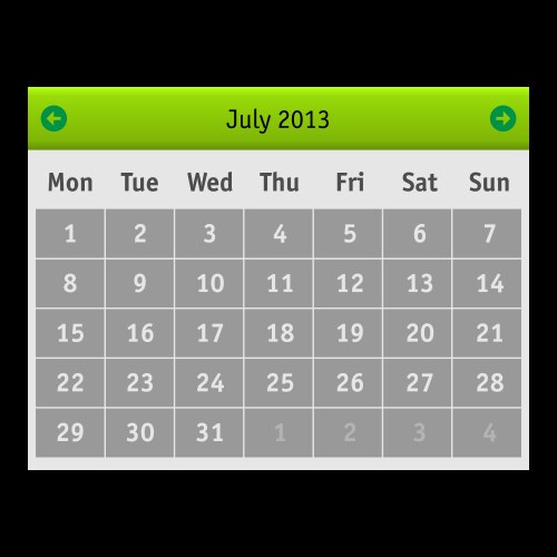 Calendar with map of countries Royalty Free Vector Image