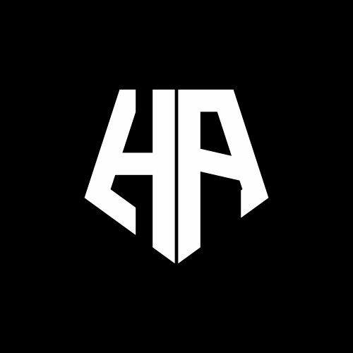 Letter m lion head logo design Royalty Free Vector Image