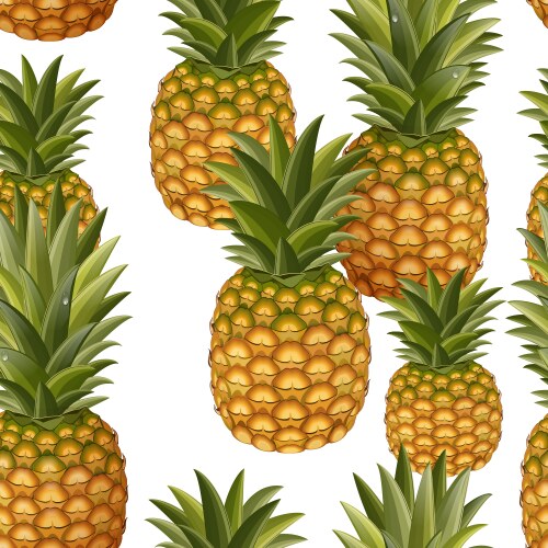 Tropical Pineapple Texture Royalty Free Vector Image