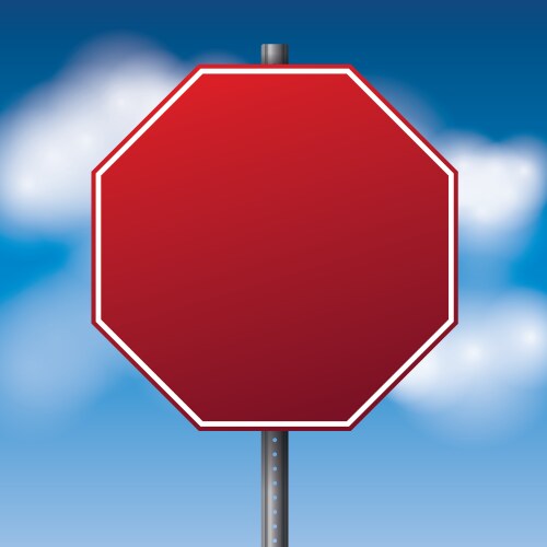 Blank Stop Sign Vector Images (over 7,700)