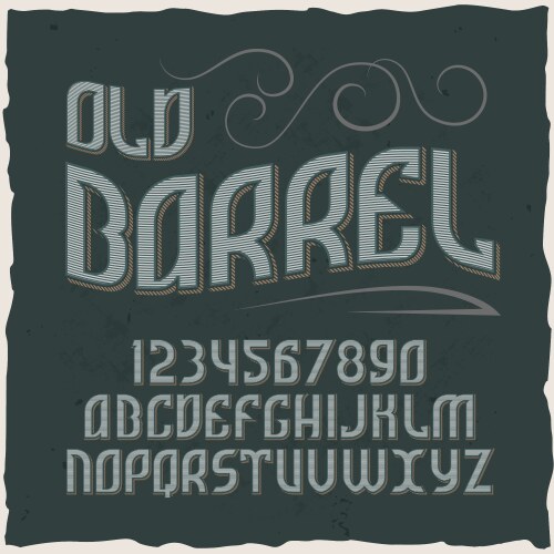 Good handcrafted font for any label design Vector Image