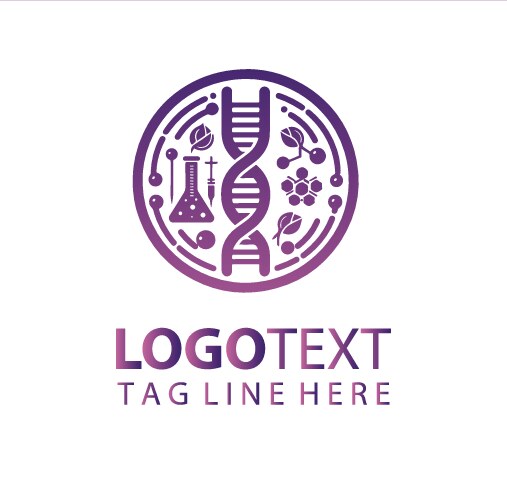 Biotech logo Royalty Free Vector Image - VectorStock