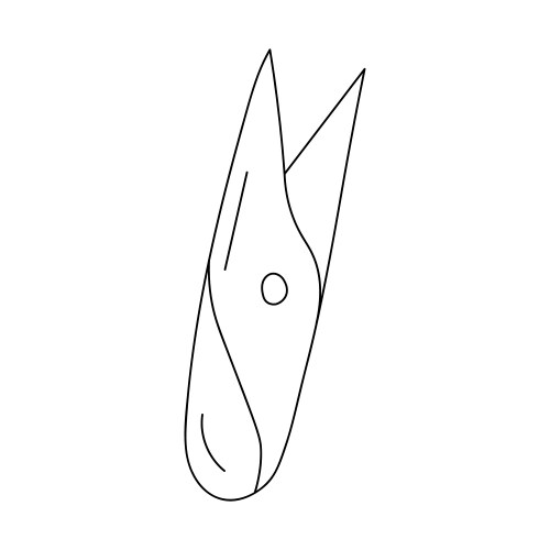 Doodle spool with threads on white Royalty Free Vector Image