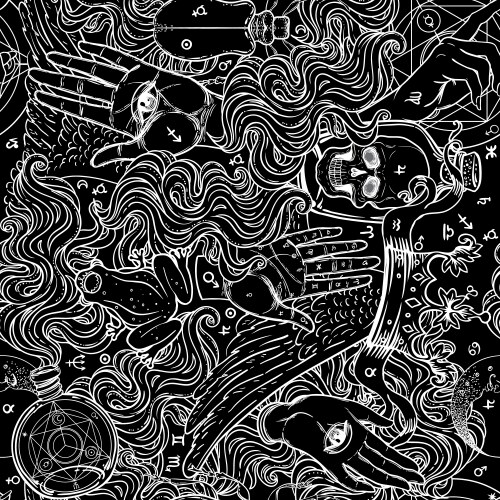 Mystic magic background religion Royalty Free Vector Image