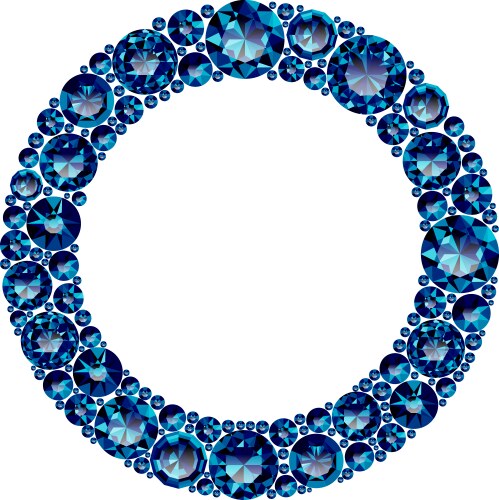 Set of realistic diamonds with different cuts Vector Image