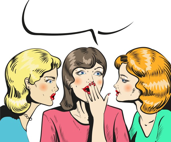 Two Girl Talking Comic Vector Images (over 170)