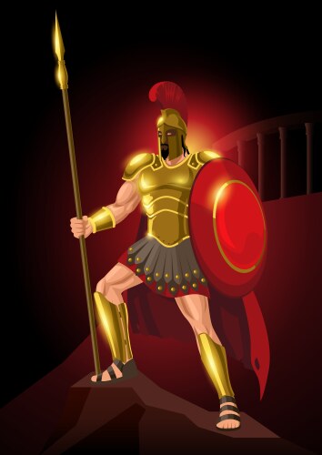Ares the god of war Royalty Free Vector Image - VectorStock