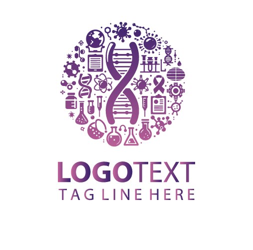 Biotech logo Royalty Free Vector Image - VectorStock