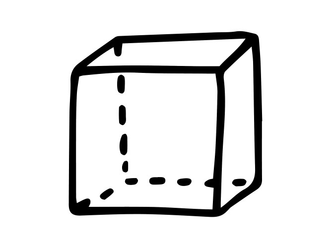 Cube Line Drawing Vector Images (over 6,800)
