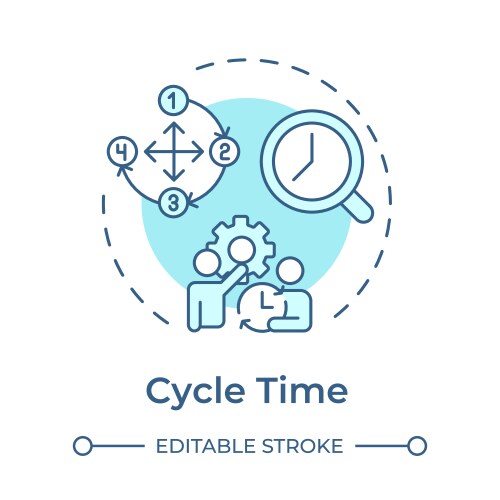 Takt time concept icon Royalty Free Vector Image