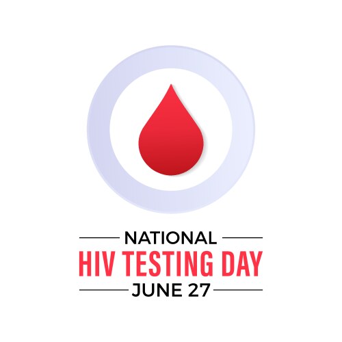 National hiv testing day health awareness Vector Image