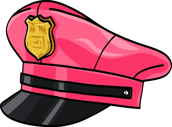Police hat drawing Royalty Free Vector Image - VectorStock